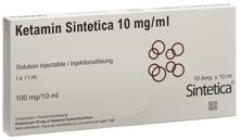 Ketamin Sintetica Inj Lös 10 mg/ml 10ml Amp 10 Stk | Zur Rose